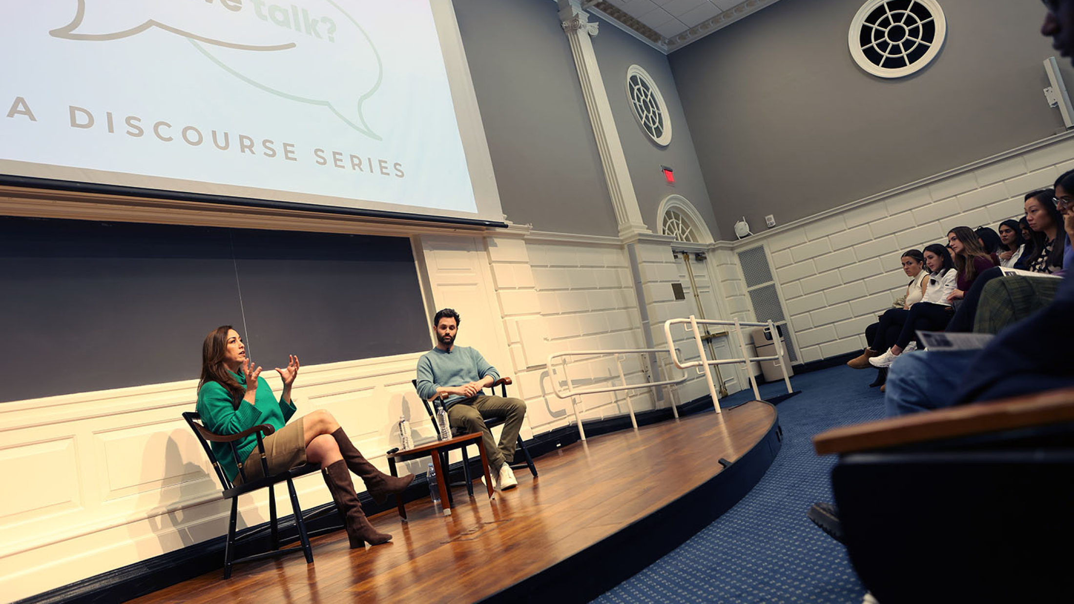 HGSE Hosts “Can We Talk?” Event With Penn Badgley and Nura Mowzoon ...