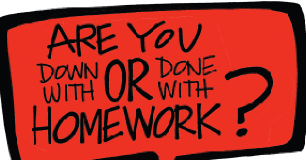 Are You Down With or Done With Homework? | Harvard Graduate School of ...